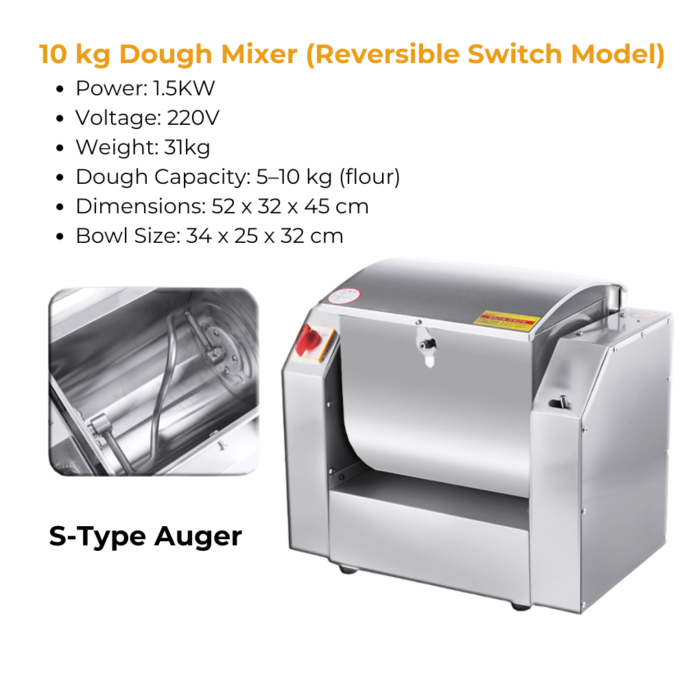 Commercial & Household Dough Mixer Machine - 2kg, 5kg, 10kg Capacity ...