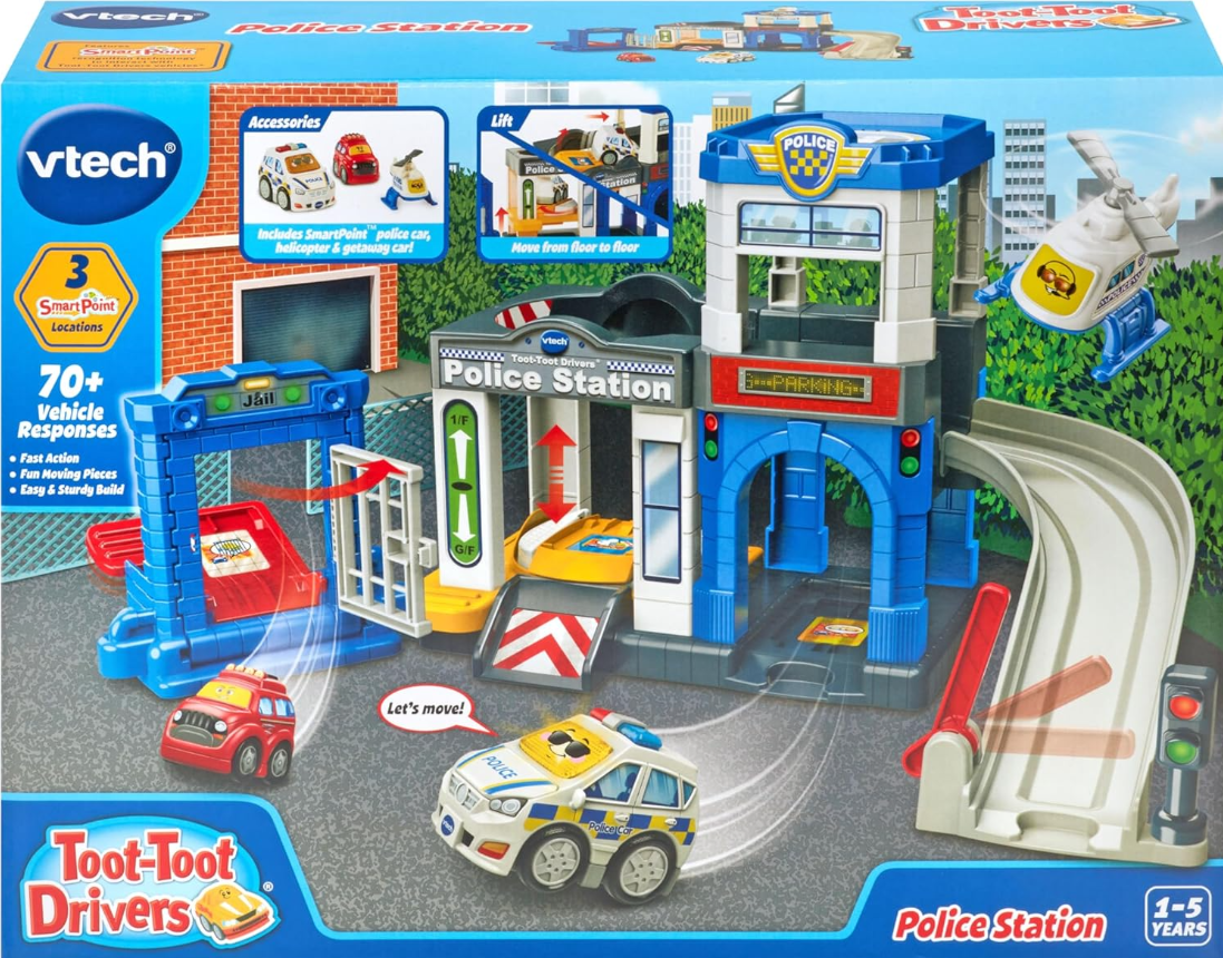 VTech Police Station Police Car Vehicle Playset Toot-Toot Drivers® Go ...