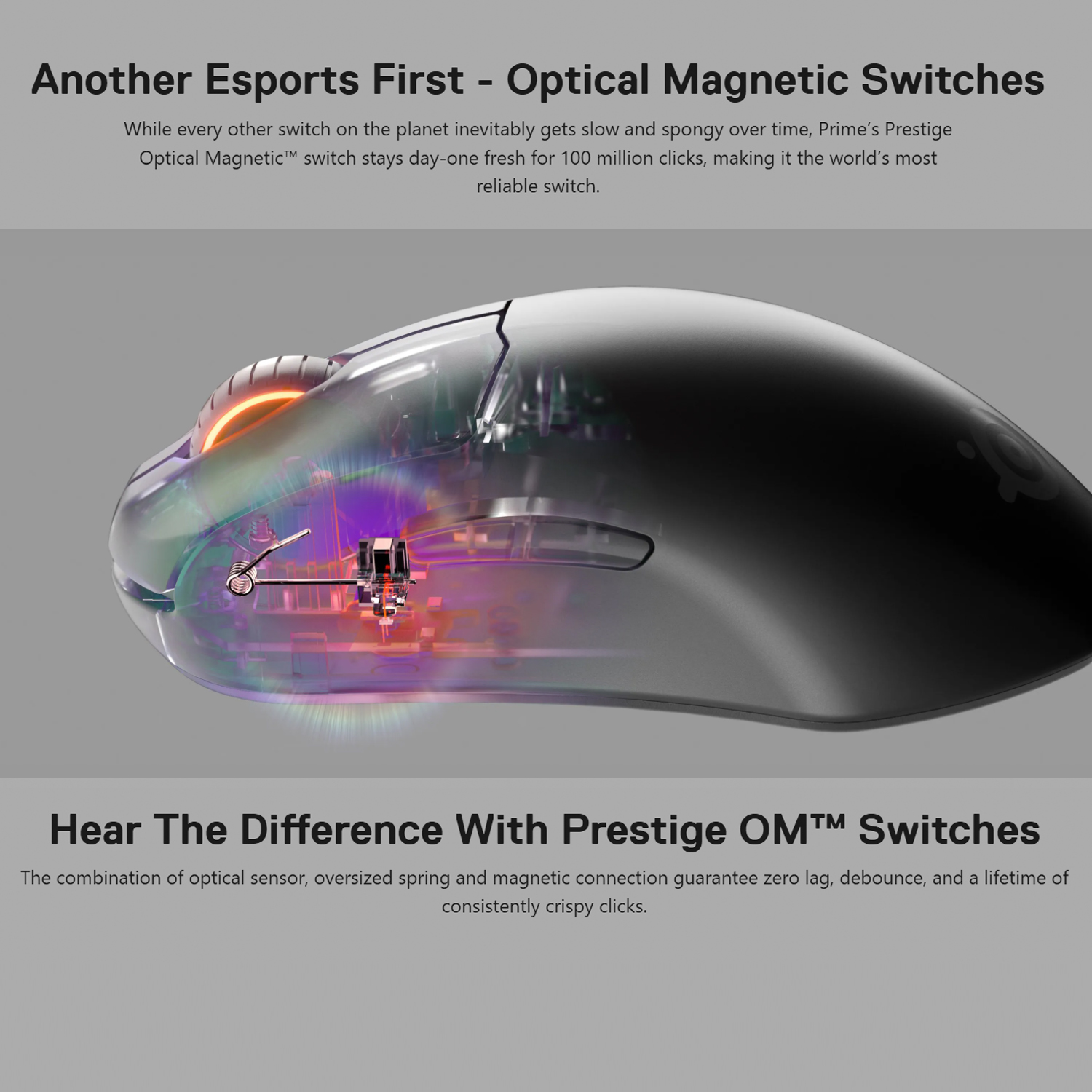 SteelSeries Prime+ Precision Esports Wired Mouse with Lift-Off Sensor ...