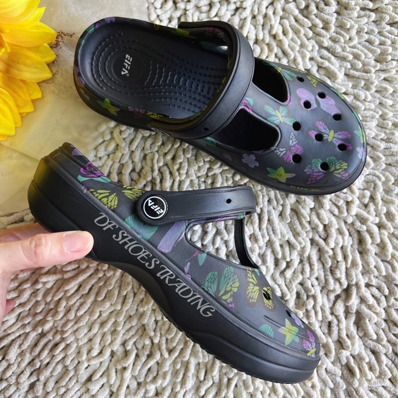 Ready Stock Lady Women Rubber Jelly Shoe Clogs And Mules Sandal ...