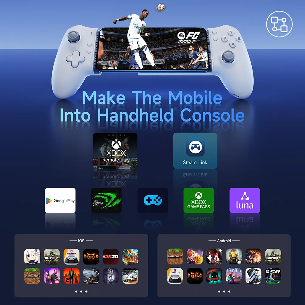 EasySMX M15 Mobile Phone Gamepad Type C Hall Mechanical Controller for ...