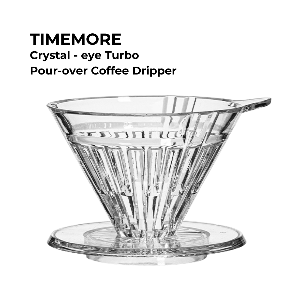 TIMEMORE Crystal Eye PCTG Dripper, 01, Transparent - Free Paper Filters ...