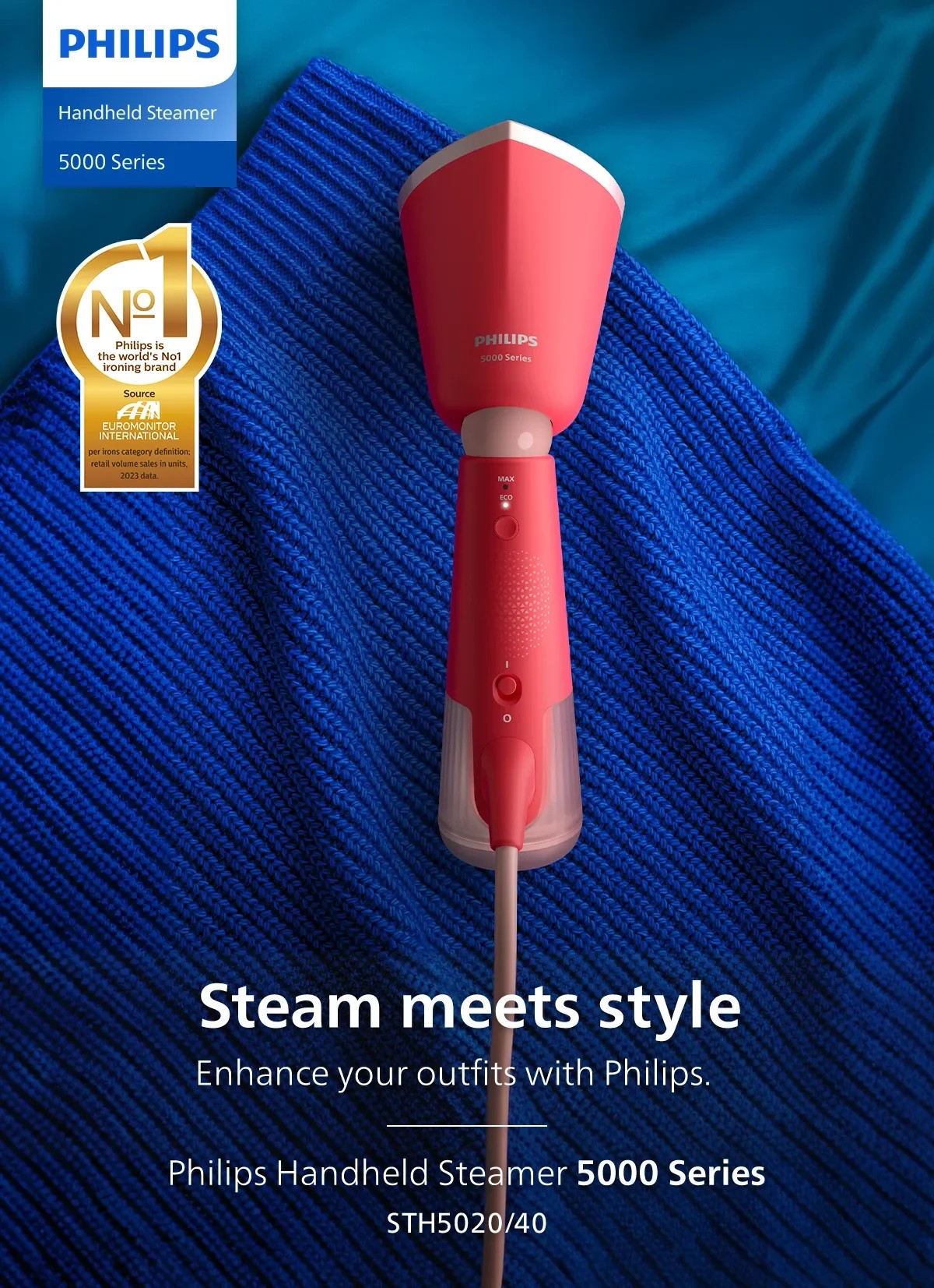 NEW PHILIPS Handheld Steamer 5000 Series STH5020/40 | STH5020 | Shopee ...