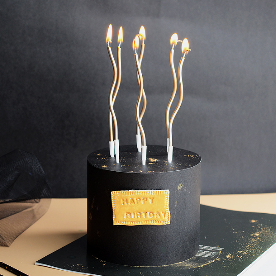 [6Pcs/Set] Curvy Birthday Candle Birthday Lilin Kek Candles Hari Jadi ...