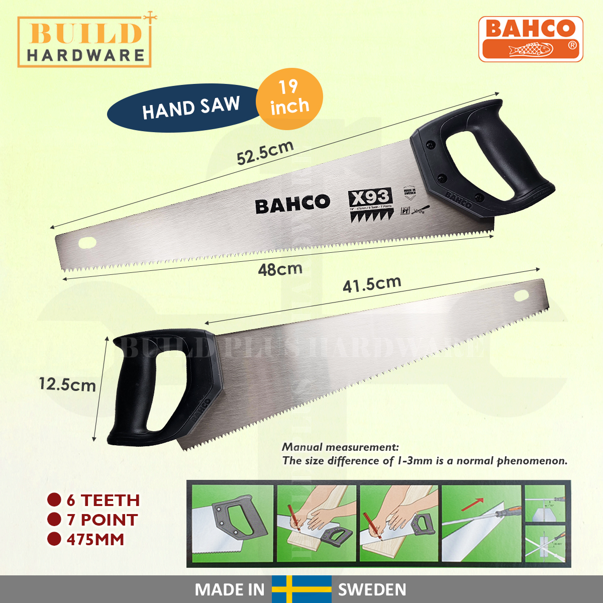 BAHCO/SHARK/STAG Hand Saw / Pruning Saw 22" 20" 19" 14“ X93 1585 ...