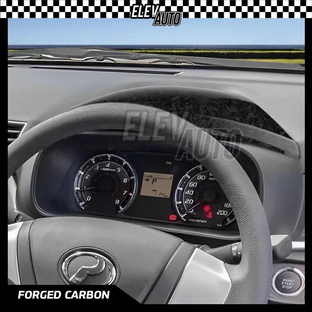 Perodua Bezza 2016 - 2025 Meter Frame Cover Carbon Fiber Black Interior ...