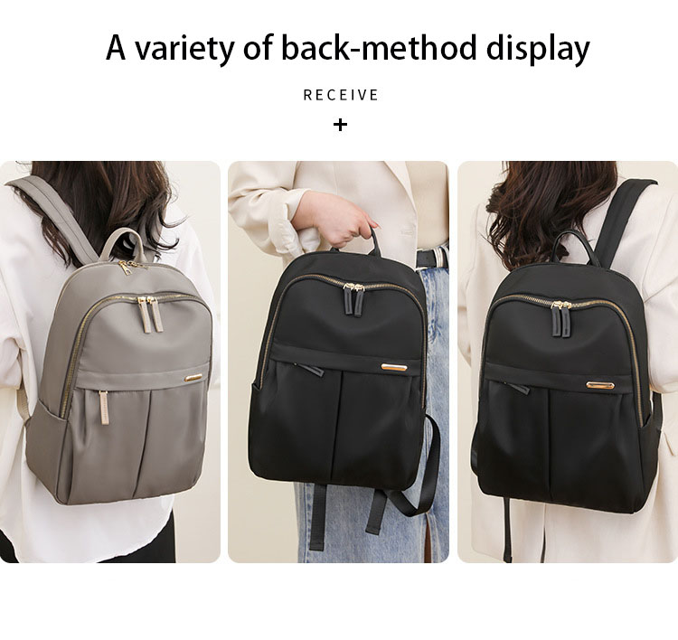 CC&Nylon Waterproof Women Backpack Fashion Design Laptop Backpacks ...