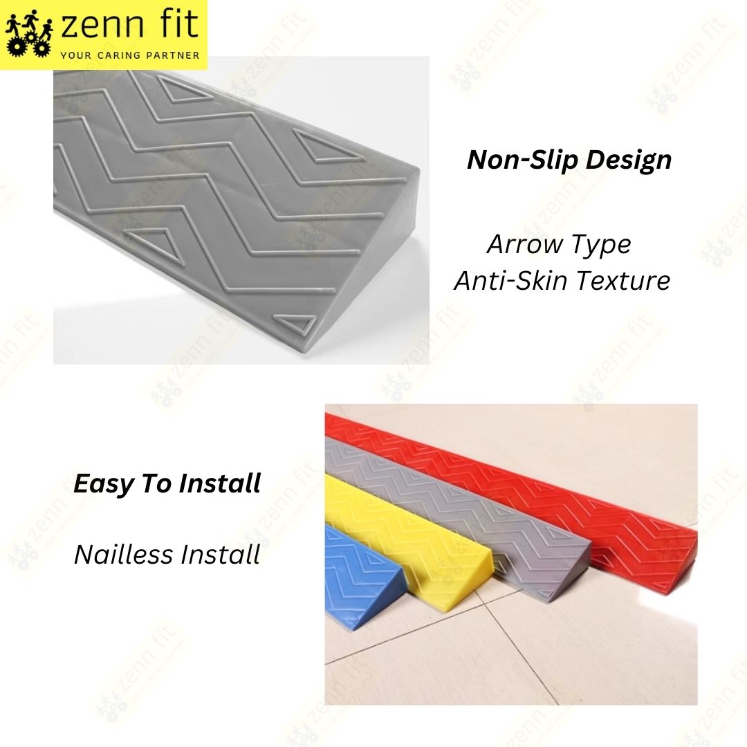 Indoor Uphill Mat Plastic Ramp Non-Slip Eco Friendly Plastic Wheelchair ...