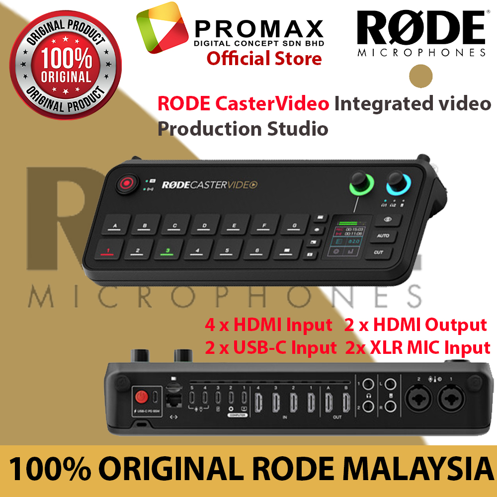 RODE RODECaster Video Rode Caster Video All-in-One Production Console ...
