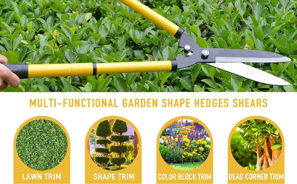 Garden Scissor Pruning & Lawn Trimming Sharp Hedge Shears Gardening ...