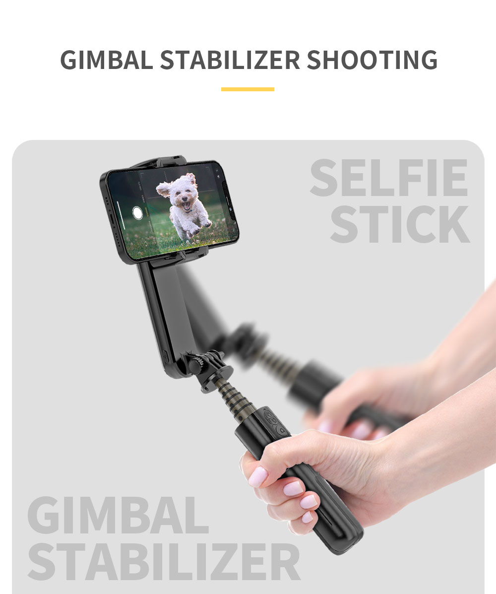 Urmax L09 Gimbal Stabilizer Selfie Stick Phone Holder Adjustable Fill ...