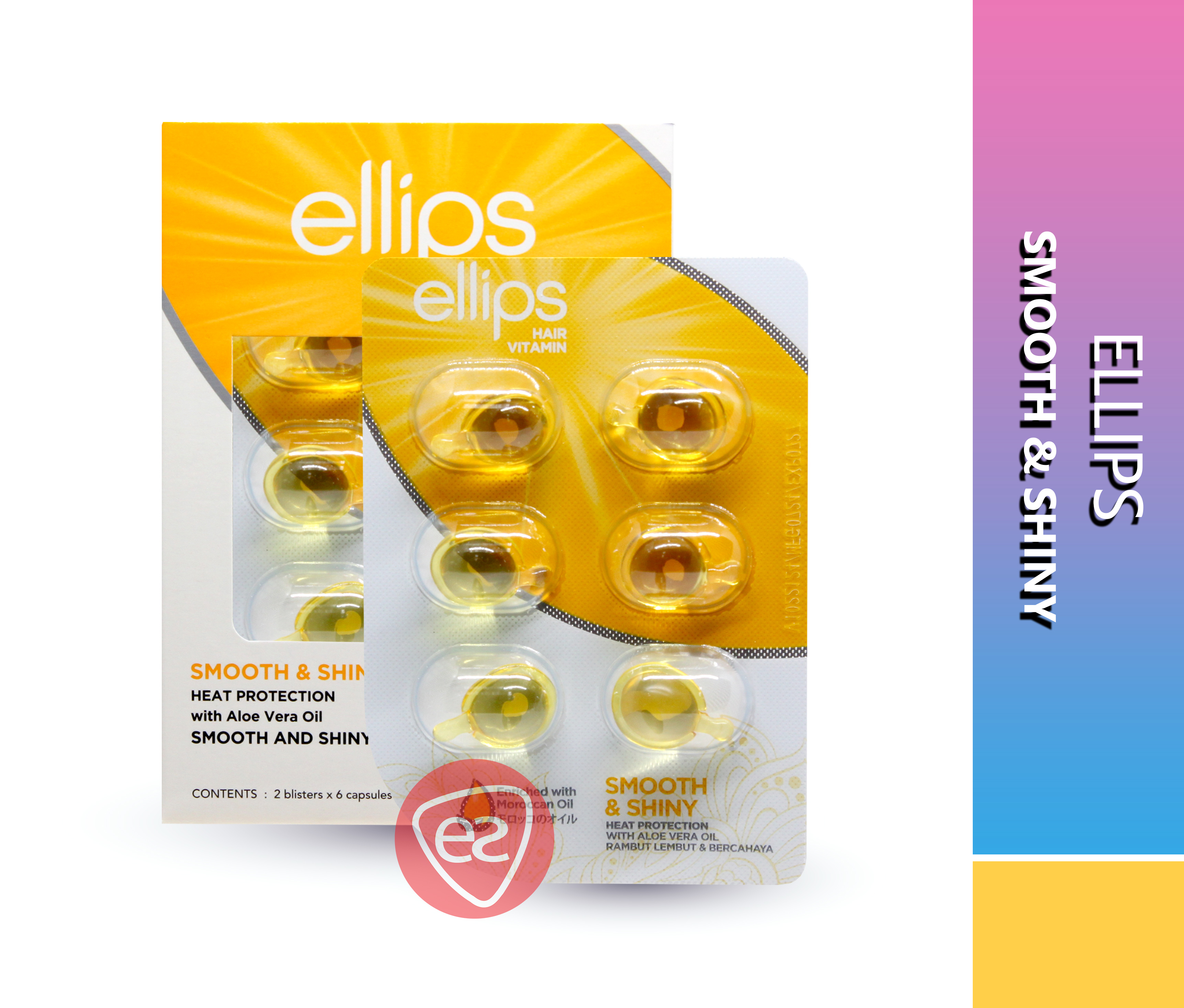 Ellips Hair Vitamin (Smooth & Shiny / Hair Treatment / Nutri Color ...