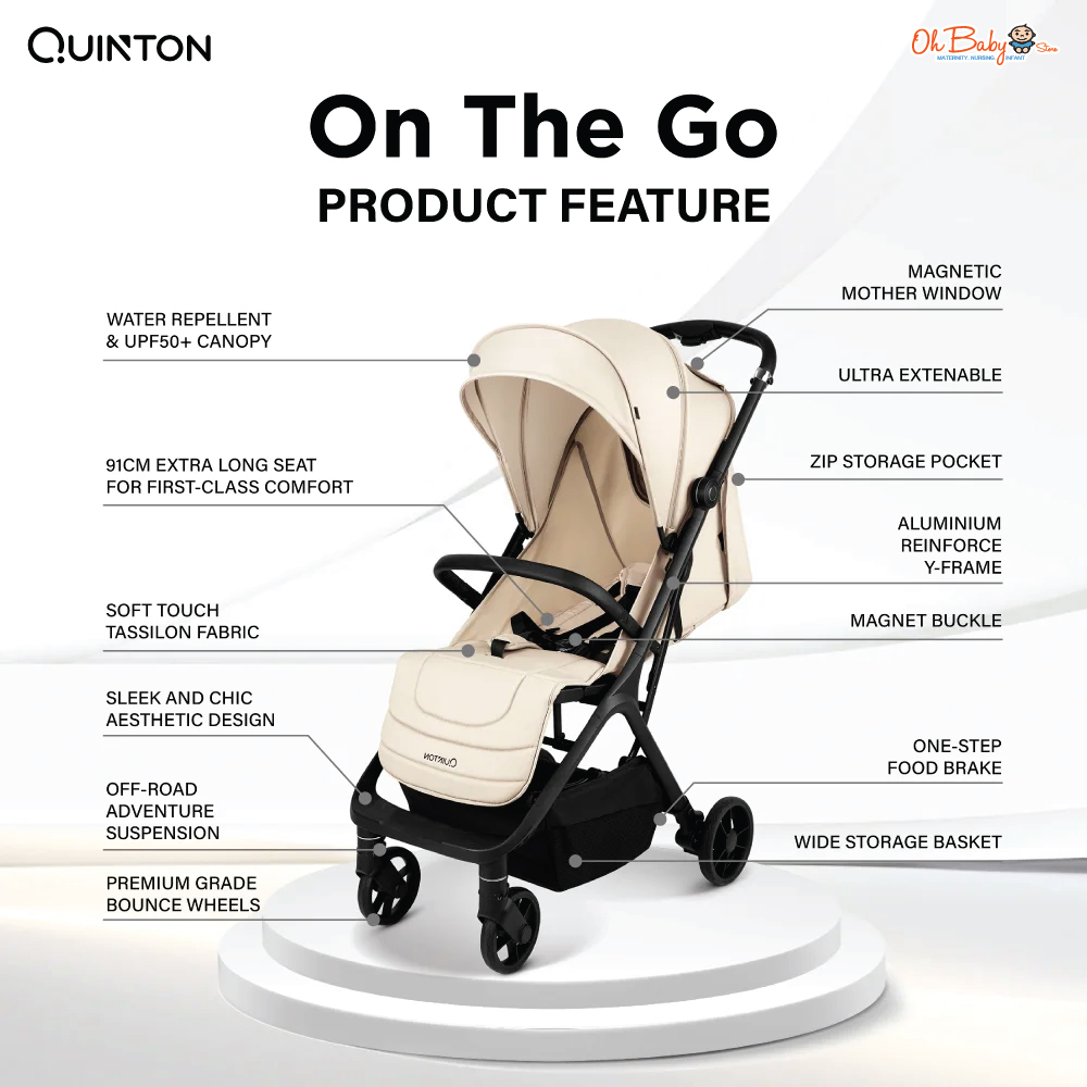 Quinton On The Go Stroller Ultra Compact Auto Folding System for Baby 0 ...