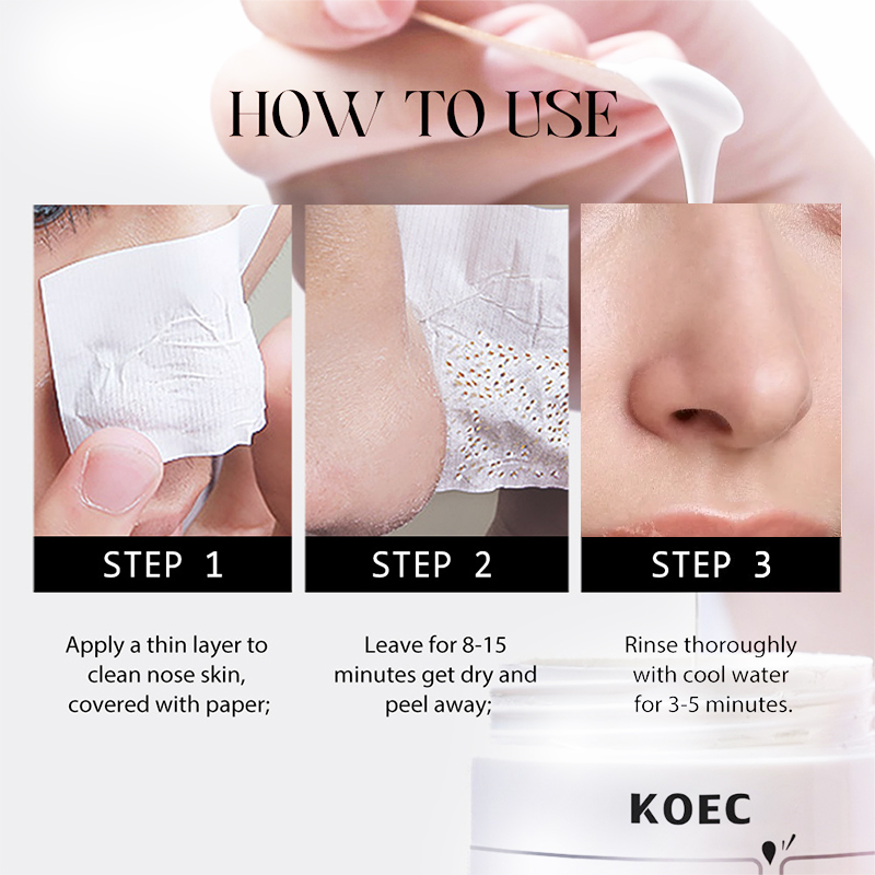 KOEC Blackhead Remover Nose Mask Deep Cleansing Mask Face Pore Strip ...