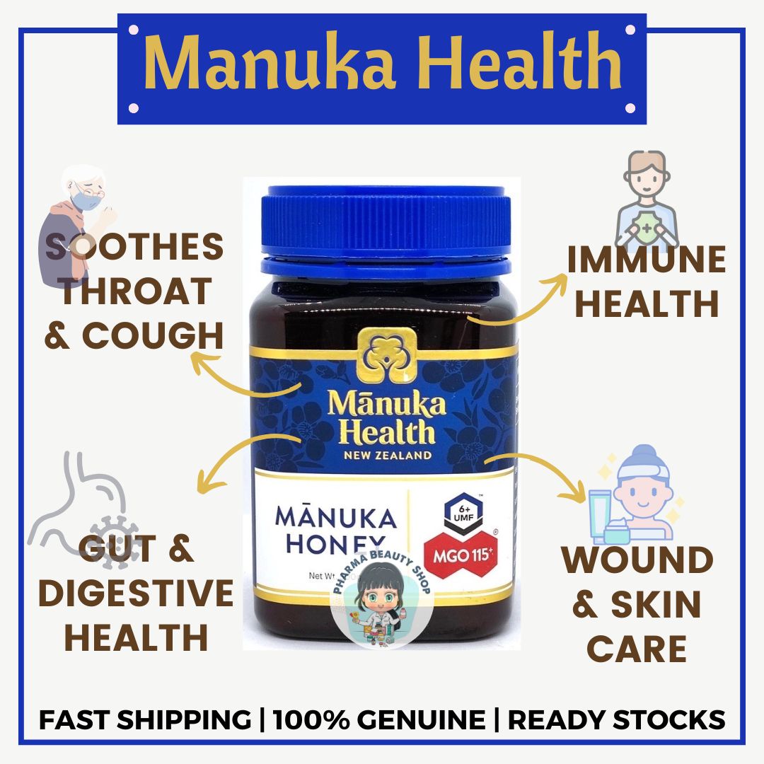 Manuka Health Manuka Honey MGO 115+ 500g x 2 + MGO 263+ 250g | Shopee ...