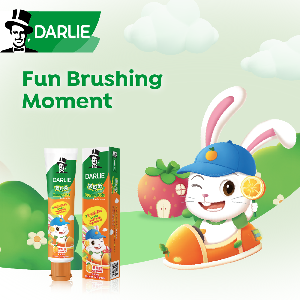 DARLIE Bunny Kids Orange Toothpaste 40gx2 (Value Pack) | Shopee Malaysia