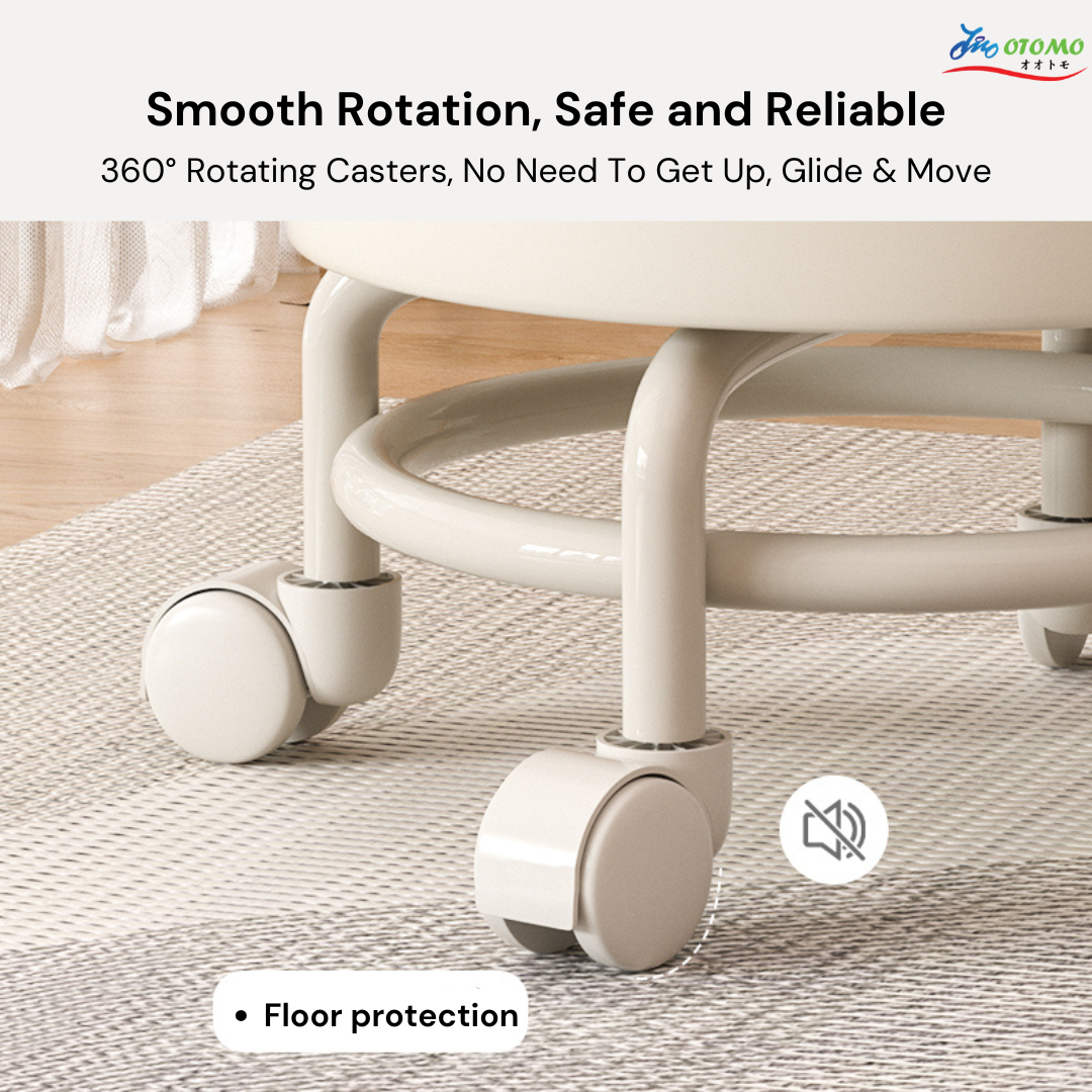 Eames Swivel Low Stool Wheel Children Small Chair Round Stool Sofa ...