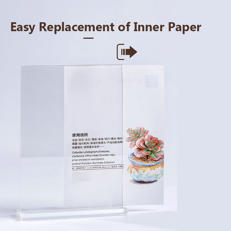 Acrylic Stand ( A4 A5 A6 Size) Acrylic T-Shape Display Stand, T Shape ...