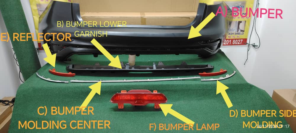 PROTON S70 GEELY EMGRAND SS11 REAR BUMPER BELAKANG -AFTER MARKET ...