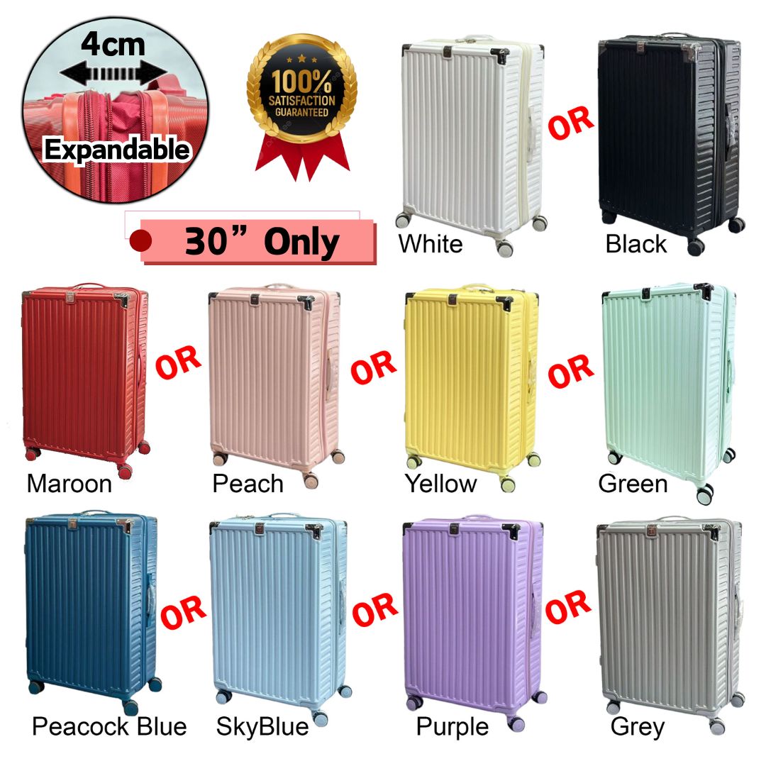 Jtravel 30” inch PC Material Luggage Extend Zip Combo Cold-resistant to ...