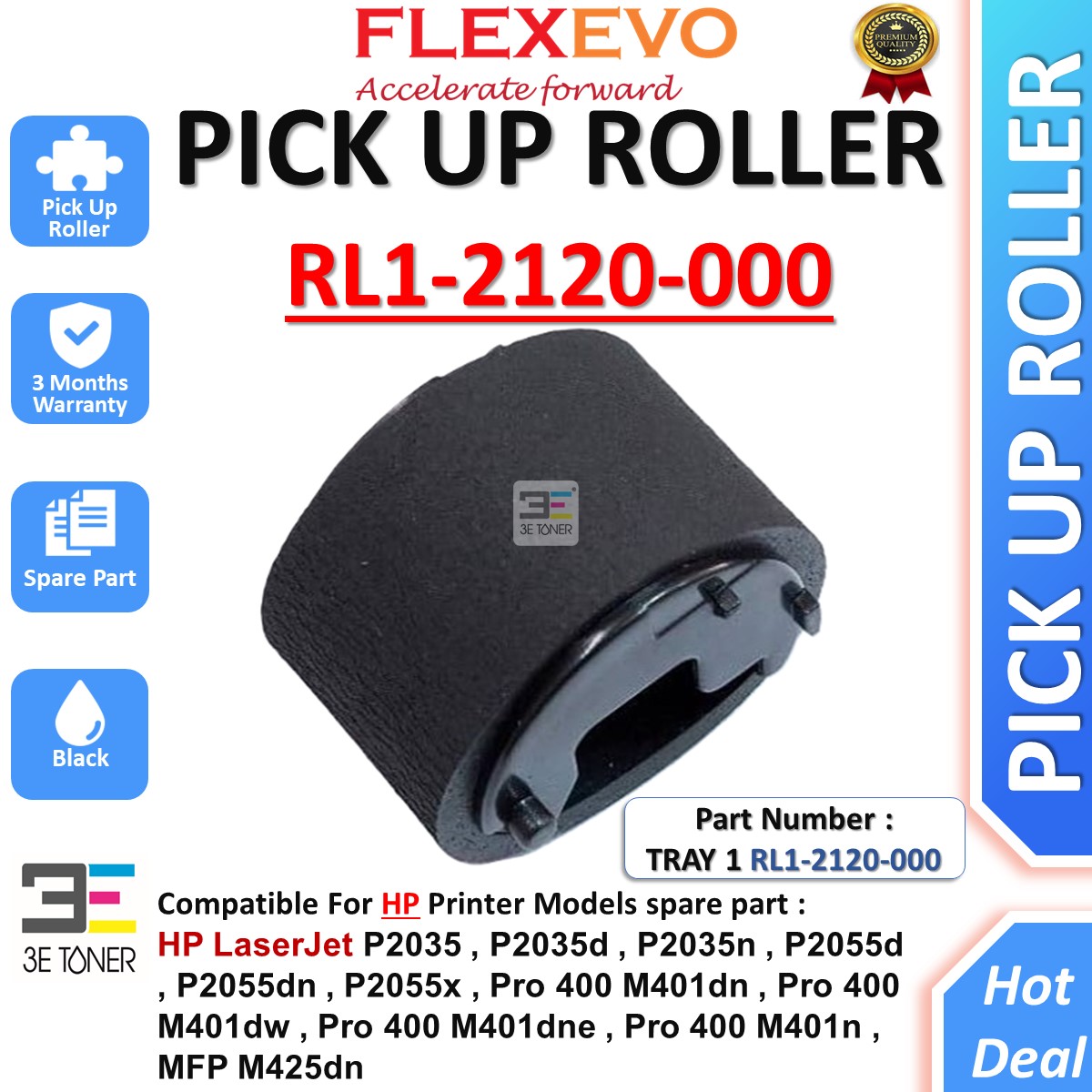 Pick Up Roller RL1-2120 RM1-6414 Separation Pad RM1-6303 RL1-2115 for ...