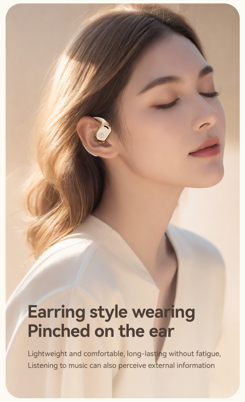 Open Pro OWS Earphone Wireless Bluetooth Sports HIFI Digital Display ...
