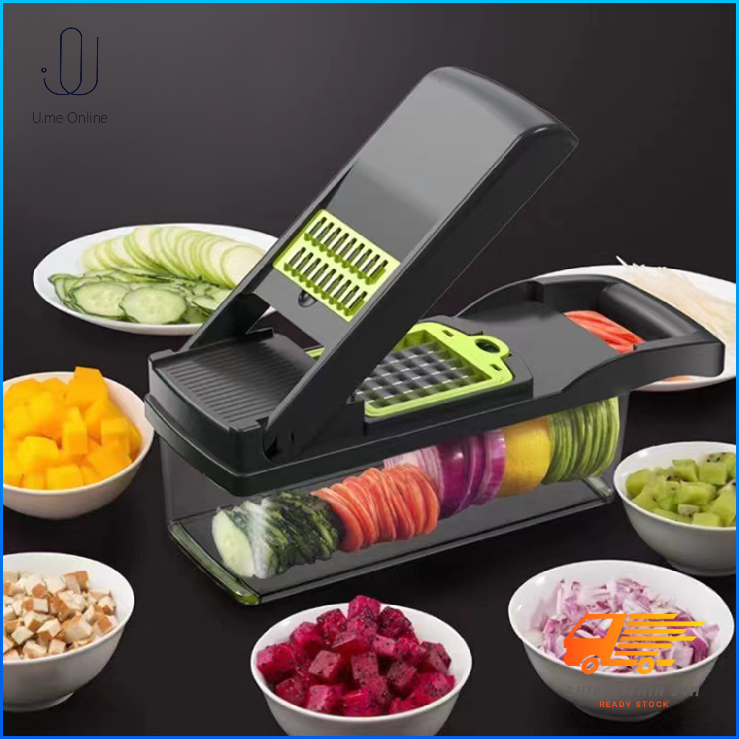 U.me Multi-Functional Kitchen Cutting Tool Vegetable Cutter Potato ...