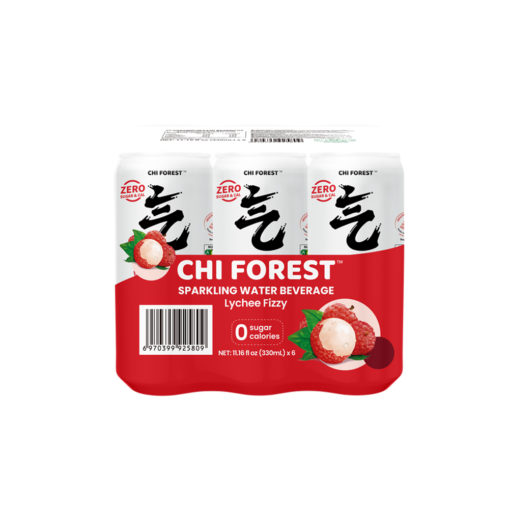 Chi Forest Sparkling Water Lychee Fizzy 6x330ML | Shopee Malaysia