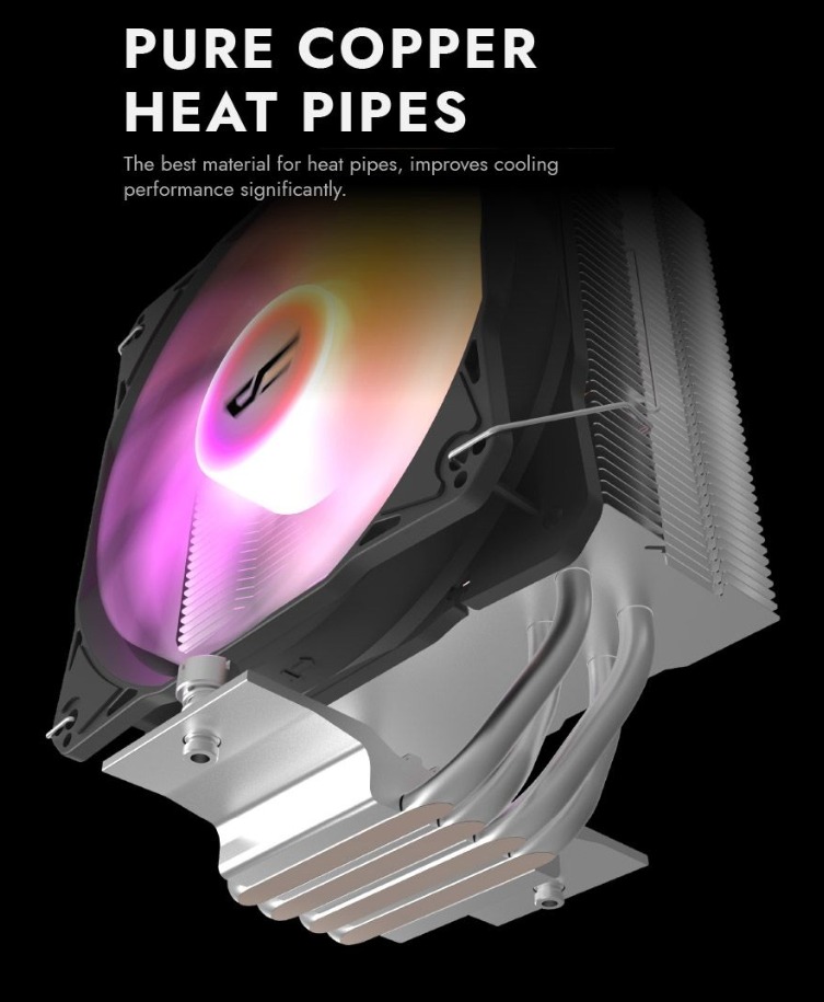 Darkflash Storm Z4 ARGB CPU Cooler - High-Performance Cooling with ...