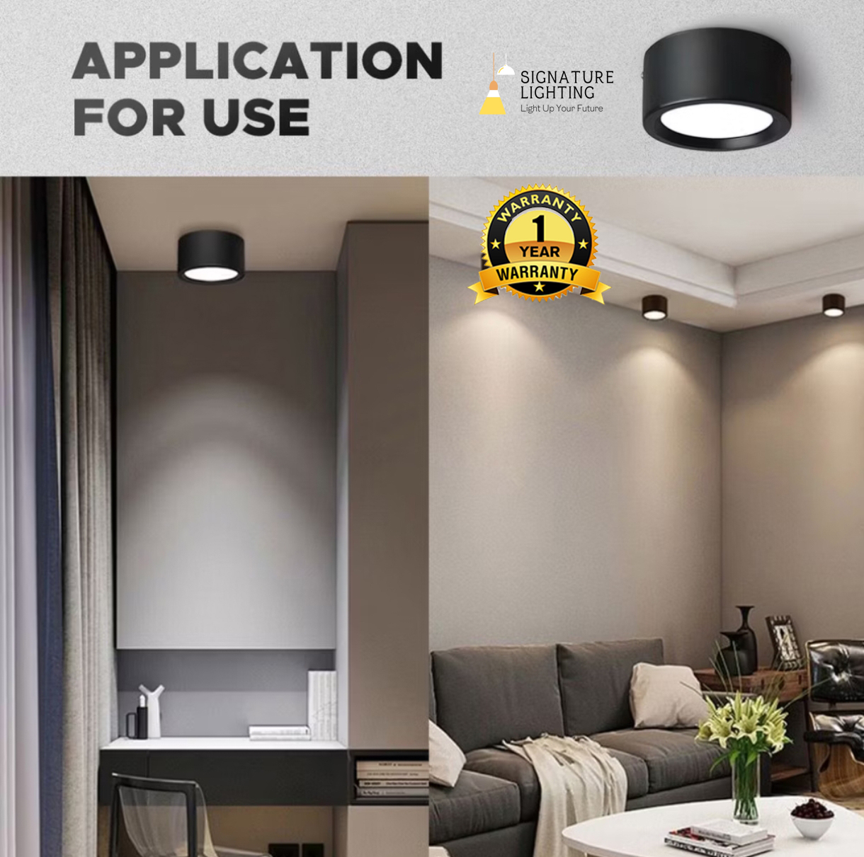 Lampu Led Surface Mount 18w/20w/24w/28w 5inch 7inch Hitam Bulat /Led ...