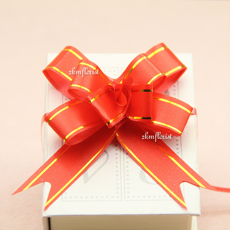 (10PCS) 33CMx1.65CM PULL Ribbon Reben Riben Gift Satin Organza Flower ...