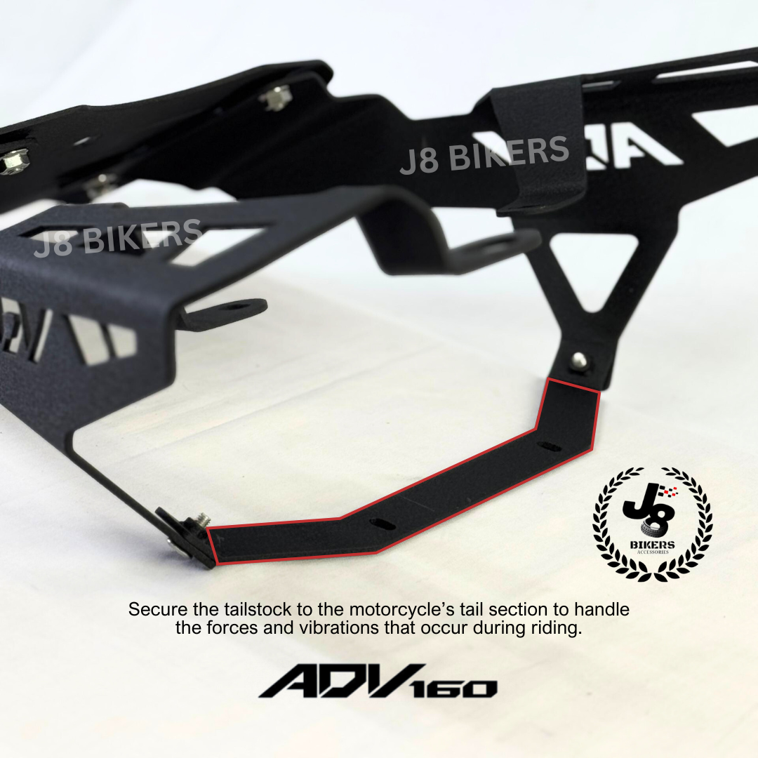 HONDA ADV 160 ADV160 TAILSTOCK HEAVY DUTY TOPBOX MONORACK TOP BOX RACK ...