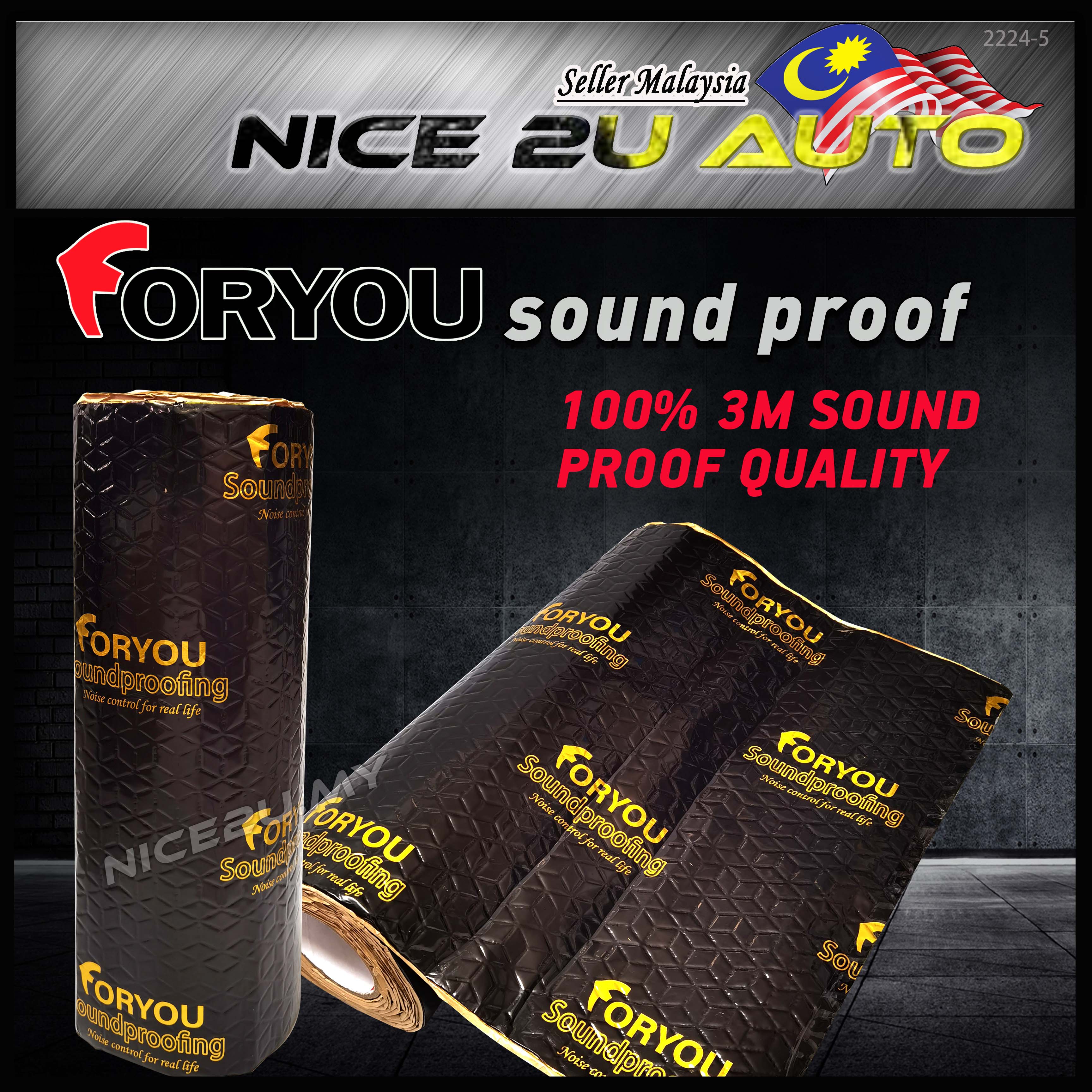 Car Sound Proof 46cm x 5meter Per Roll Sound Proofing Insulation Heat ...