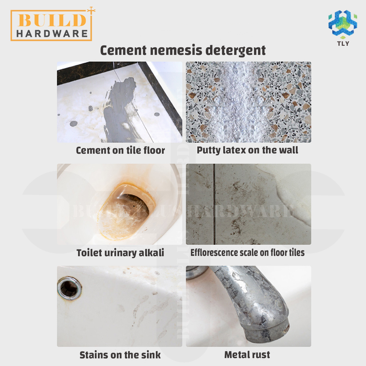 TLY Cement Detergent 500ML Cement Stain Remover Cleaning Pencuci Simen ...