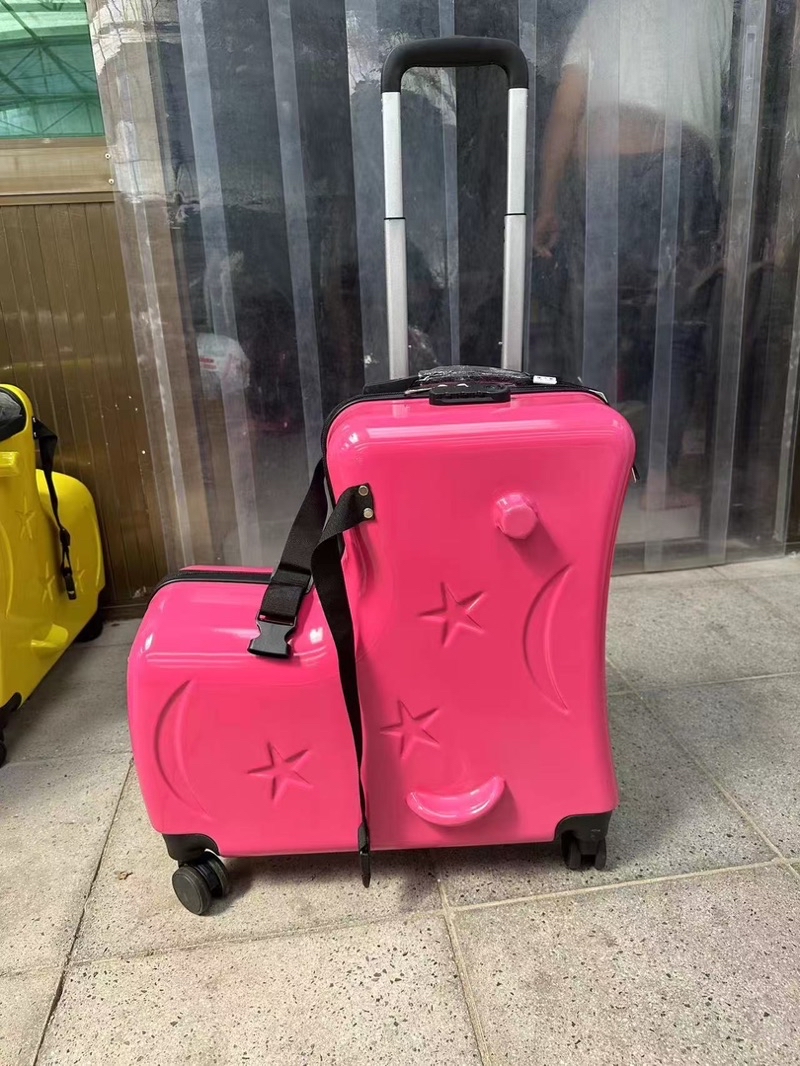 Travel L Shape Ride On Seat Trolley Case Horse Shape Cartoon Luggage ...