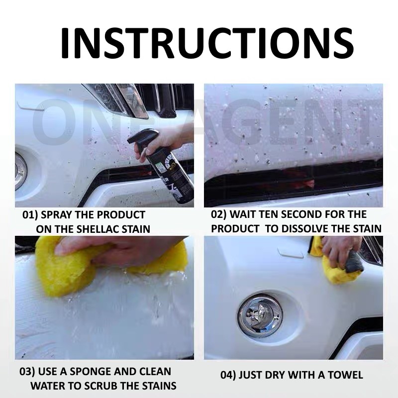 Upgraded Version Shellac Remover 500ml cleaner paint surface wash ...