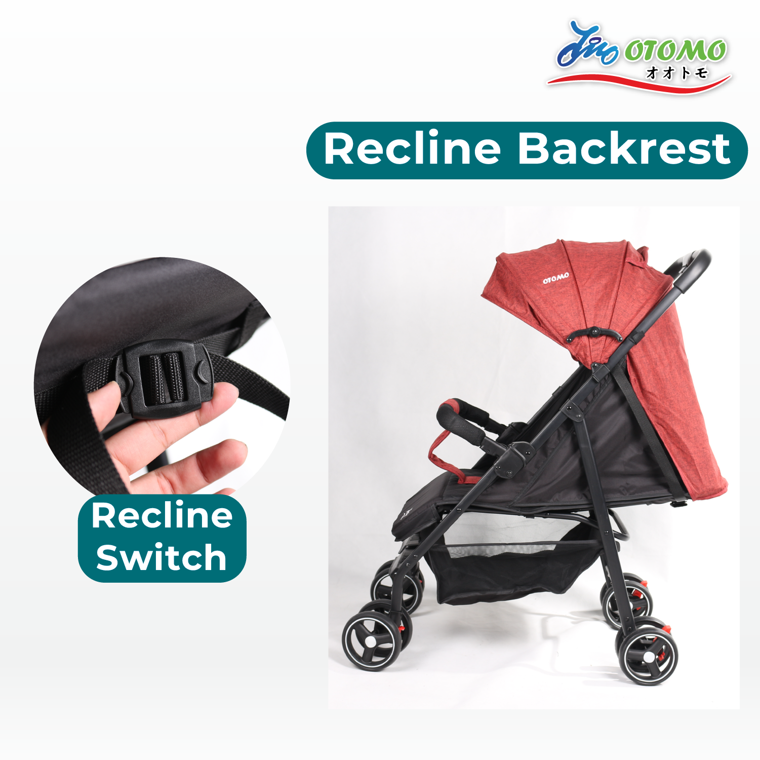 Lightweight Stroller Cabin Size Travel stroller Bayi Lipat Stroller ...