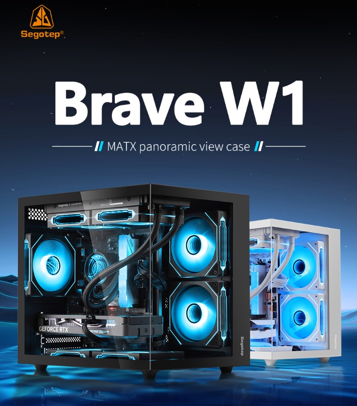 # Segotep Brave W1 - mATX T.G PC Case With 3 x 120mm ARGB Fans Pre ...