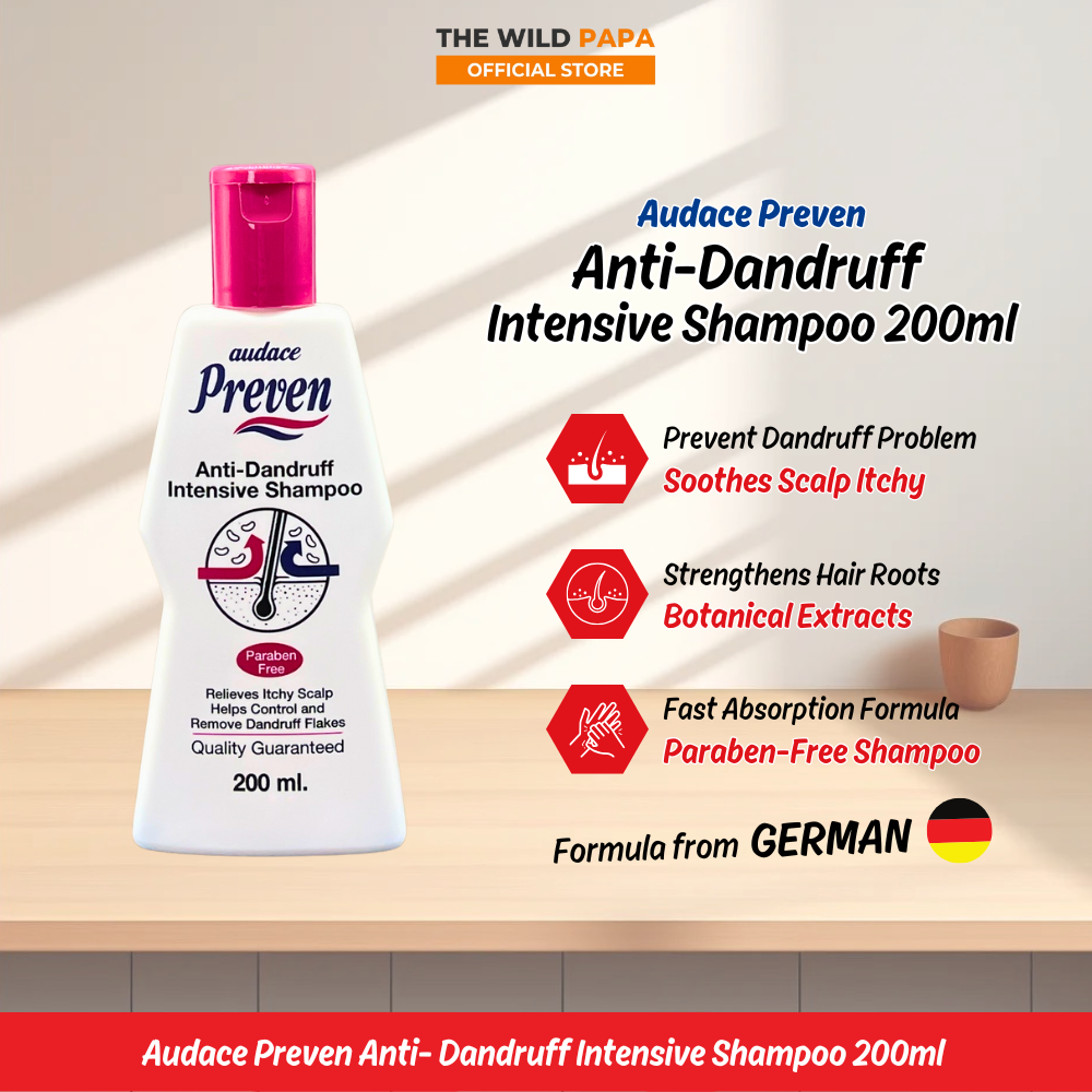 AUDACE Preven Anti-Dandruff Intensive Shampoo 200ml Itchy Scalp ...