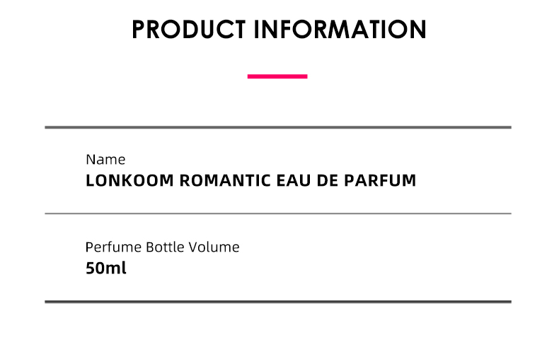 LONKOOM Perfume ROMANTIC/MAGNETIC EDP For Women Giftset Spray Floral ...