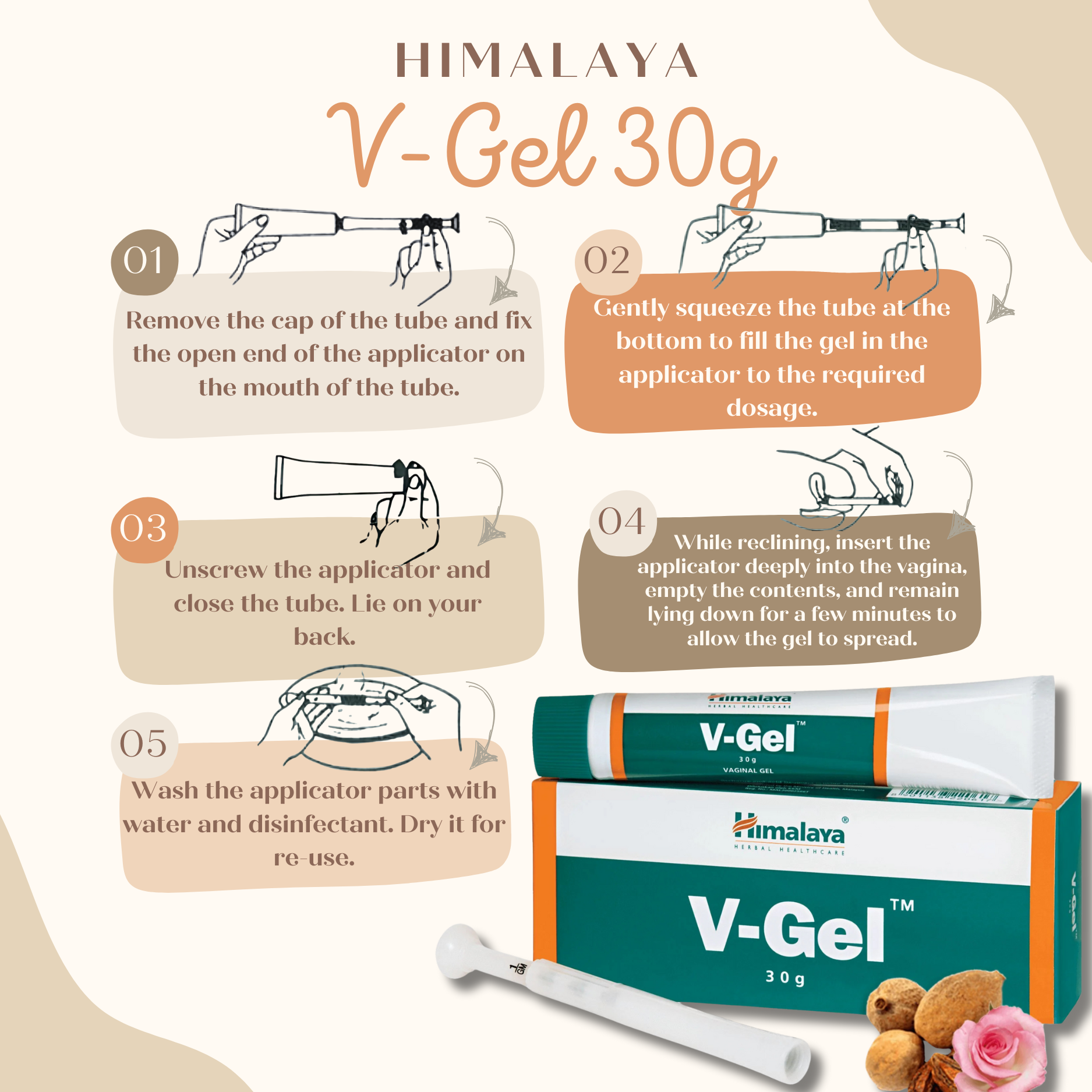 Himalaya V Gel 30g V Gel Miss v Gatal Vaginal Discharge Prevents ...