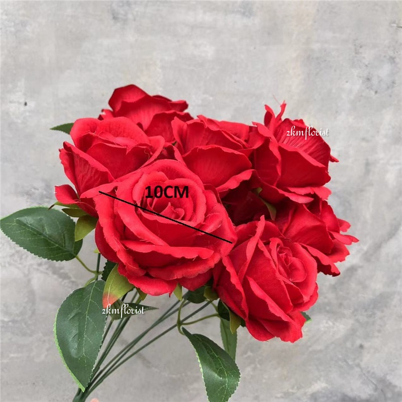 (5HEADS) ROSE BUD Artificial Flower bunga dulang Wedding Decoration 5 ...
