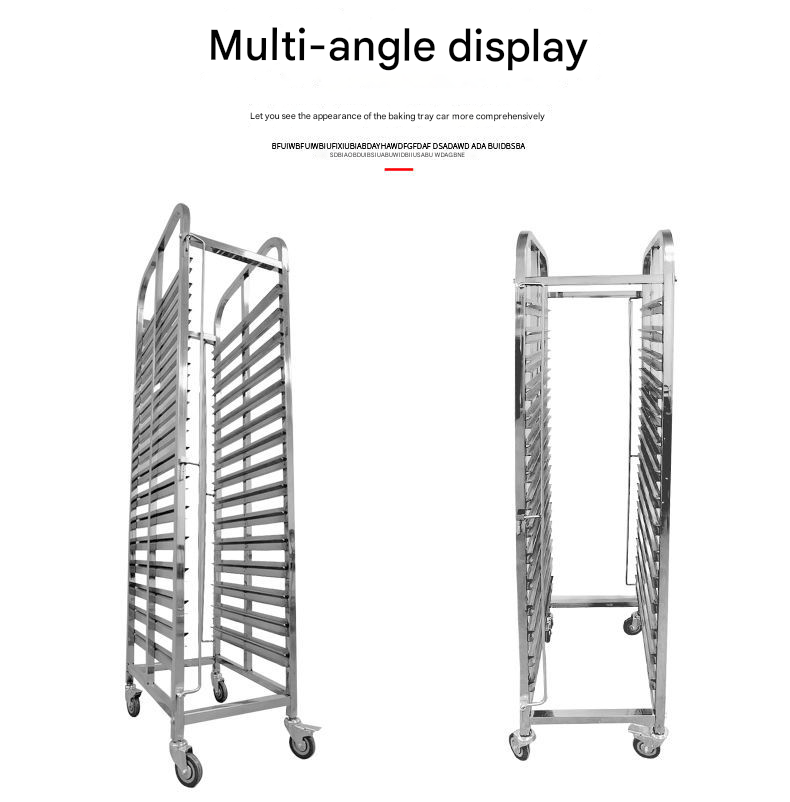 BAKERY TROLLEY 15 TINGKAT STAINLESS STEEL 烤盘架 CONFECTIONERY COOLING ...