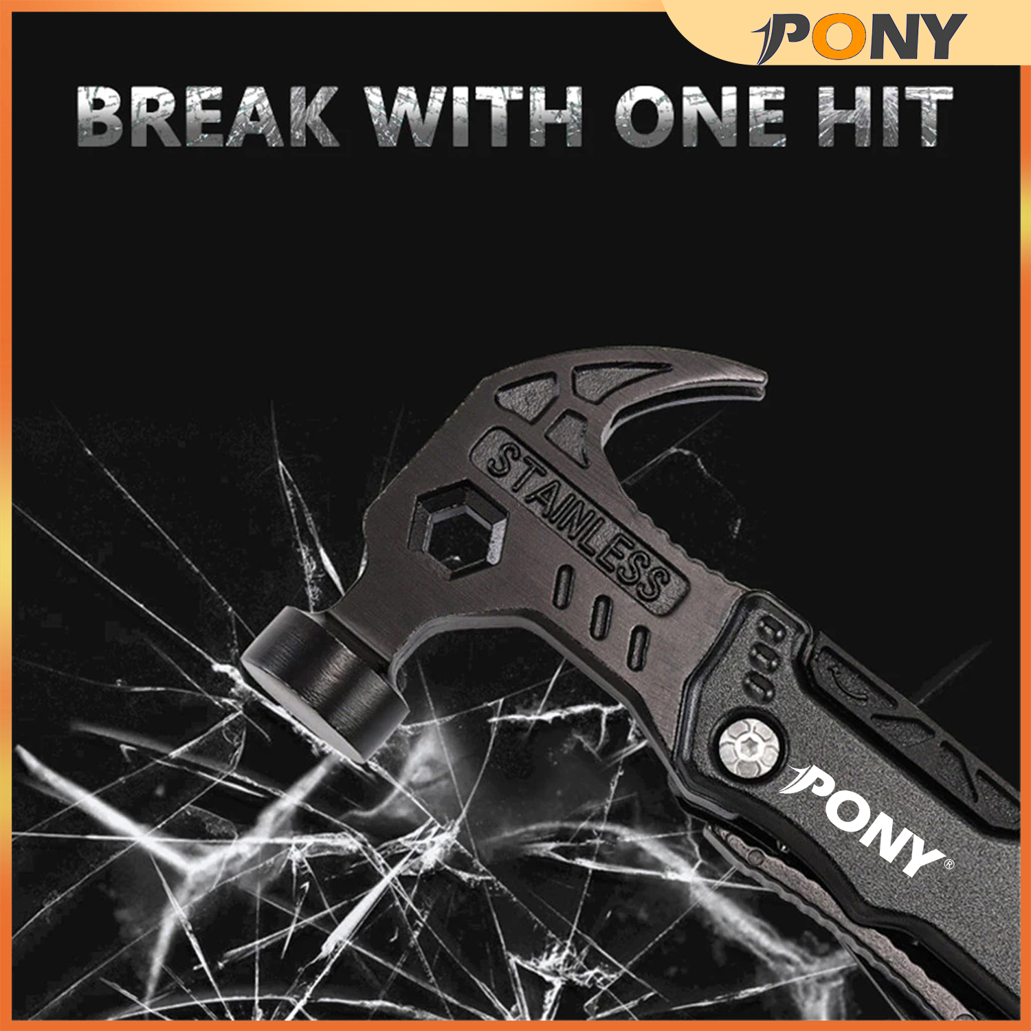 PONY HOME-Multifunctional Pliers Multitool Claw Hammer Stainless Steel ...