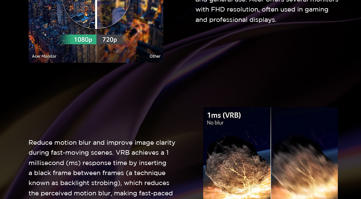 ACER EK271G / EK271 P6 (27") EK241Y G / EK241Y P6 (24") FHD Monitor | IPS | 144Hz | Adaptive ...