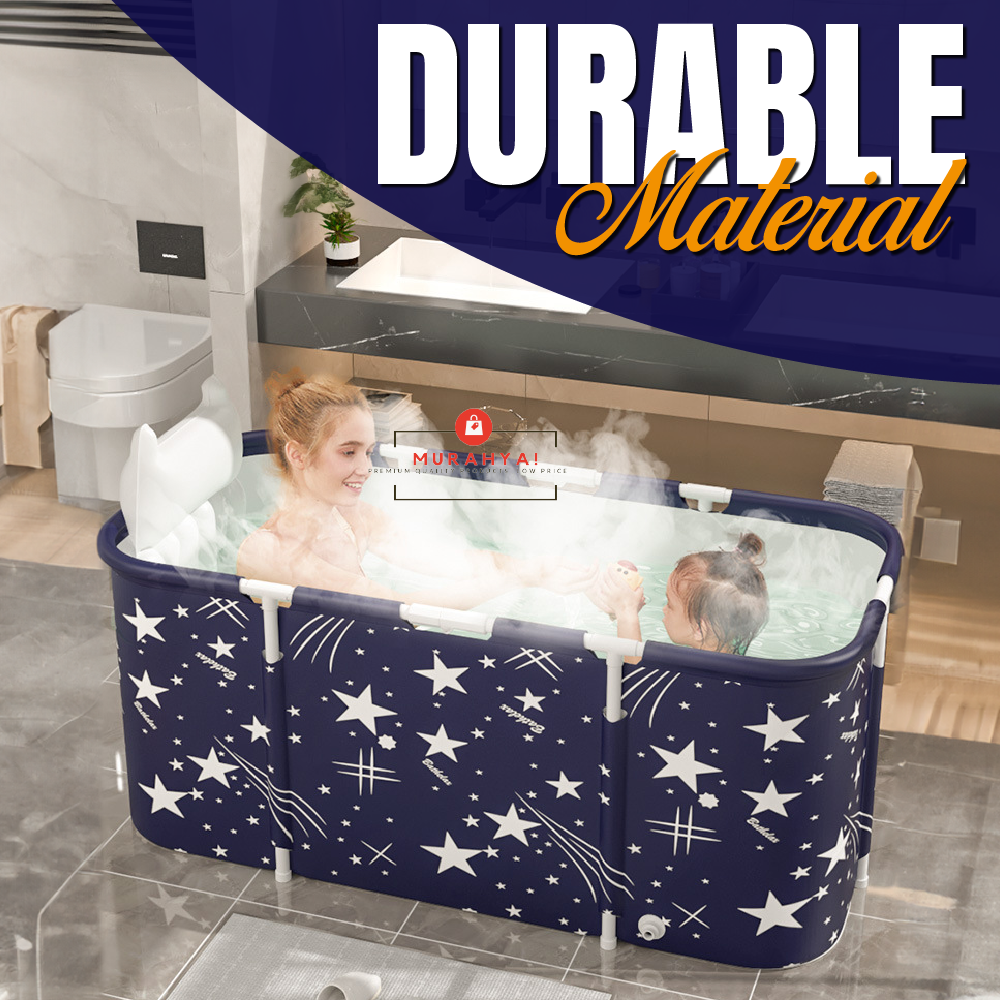 Foldable Bath tub Tab mandi lipat dewasa mudah alih Folding adult kids ...