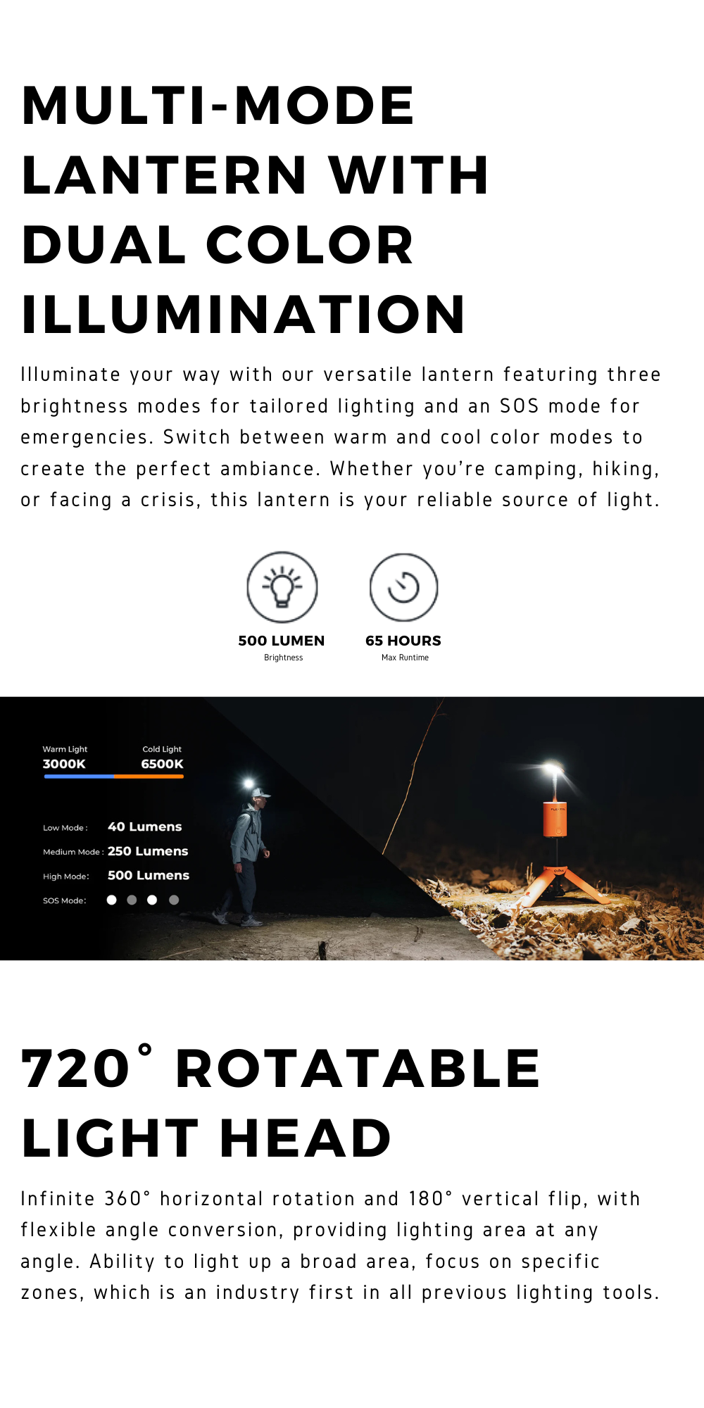 Flextail x OUTASK Evo Lantern 2-in-1 Telescopic Lantern for Versatile Lighting | Shopee Malaysia