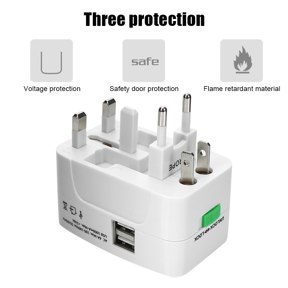 EYD SN02 All-in-one Worldwide Universal International Travel Adapter ...