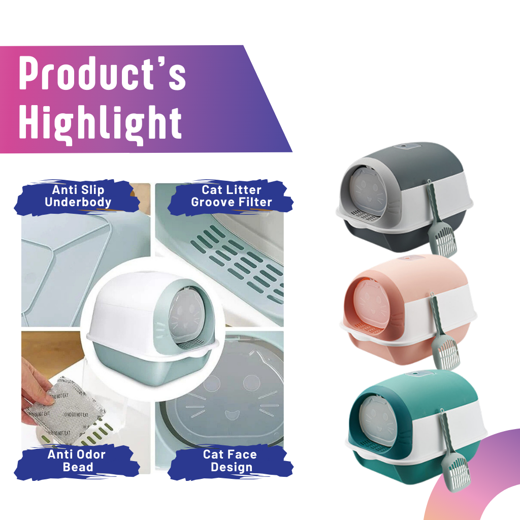 Bekas Pasir Kucing Besar | Hidden Cat Litter Box Covered Large Litter ...