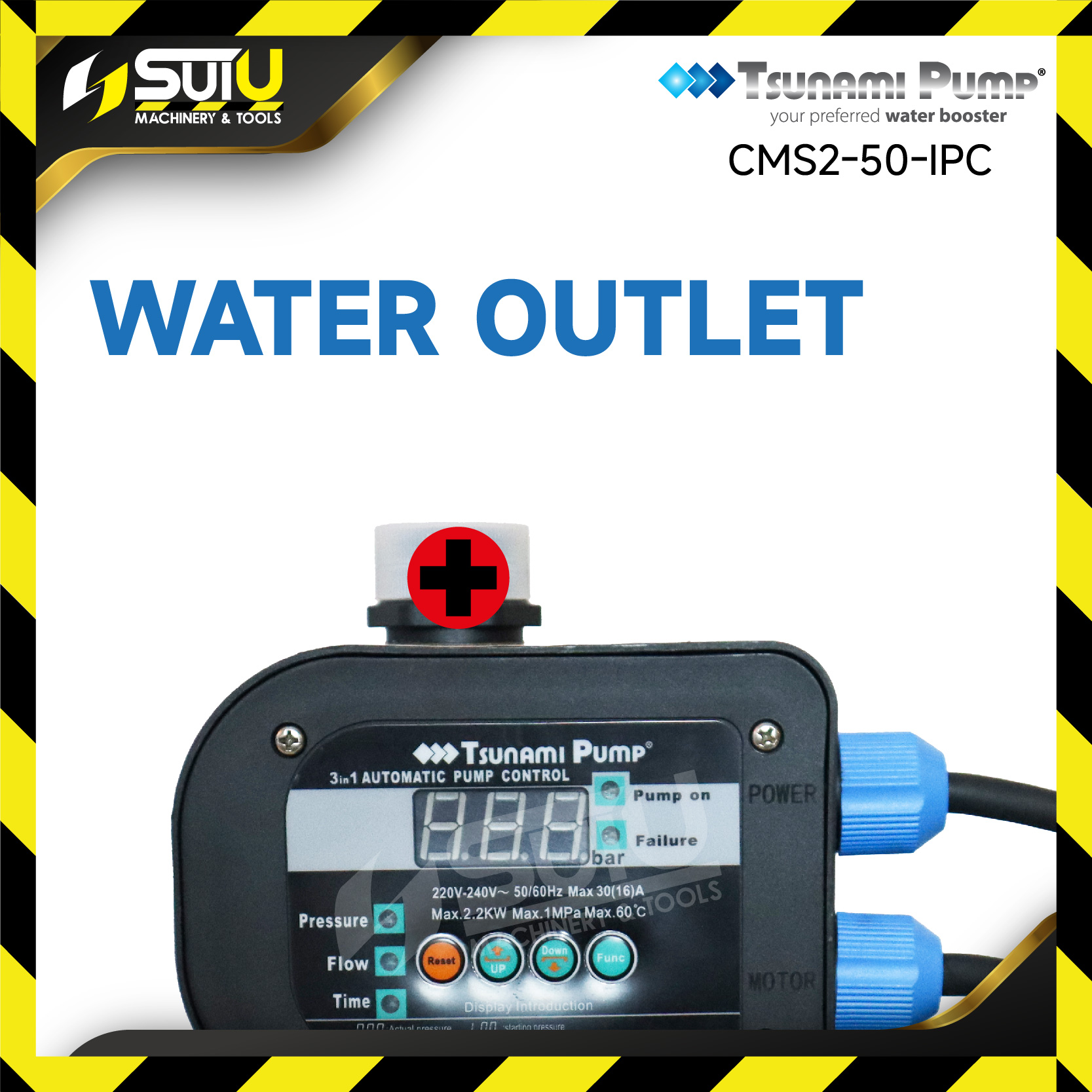 TSUNAMI PUMP CMS2-50-IPC 0.75HP Home Water Pump 550W | Shopee Malaysia